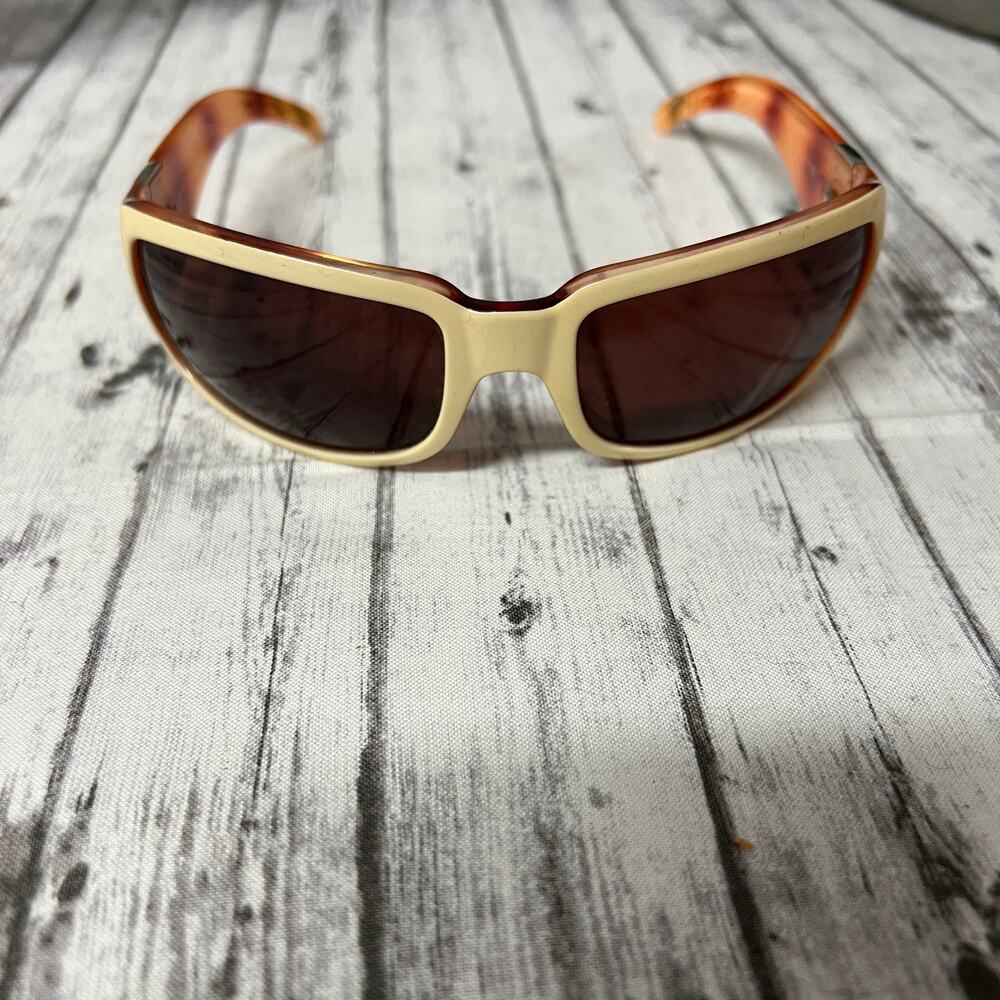 Costa Del Mar Polarized Sunglasses White Amber Wrap - Gem